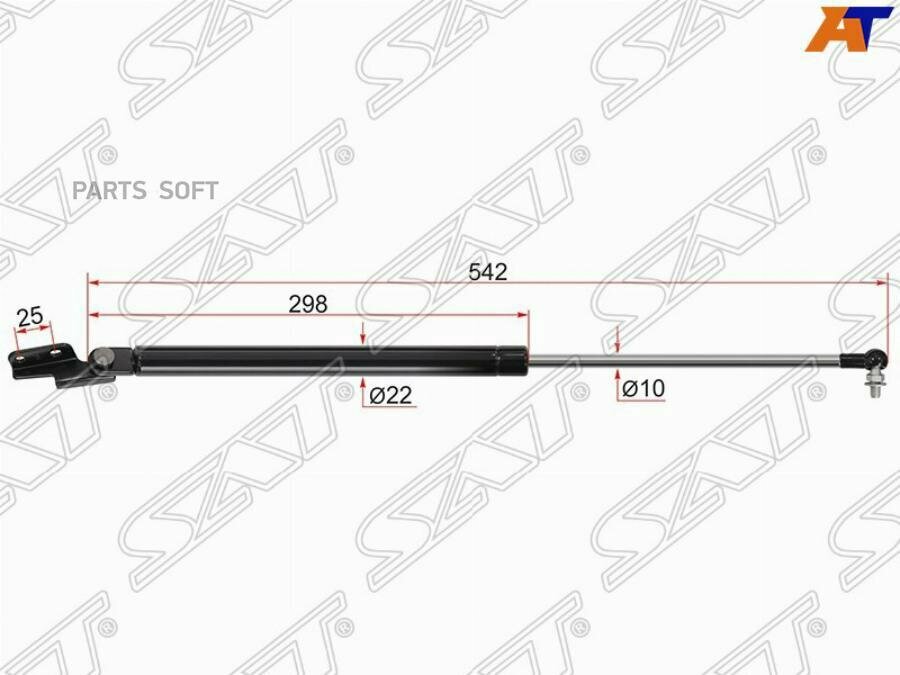 Амортизатор крышки багажника Subaru Forester 07-19 (Справа) SAT ST-63269SC000 | цена за 1 шт