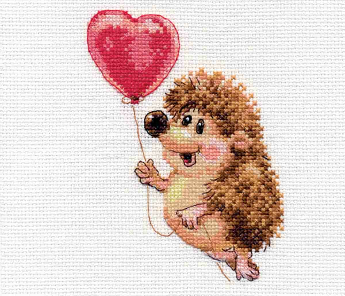 Набор для вышивки Алиса "На седьмом небе" 0-132, 10x13. Творческий набор с комплектом качественных ниток мулине, хлопковой канвой, удобной иглой, подробной схемой и инструкцией