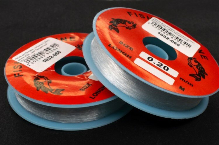 Леска для бисера, толщина 0,2мм, длина 100м, цвет бесцветный, 1032-068, 1шт