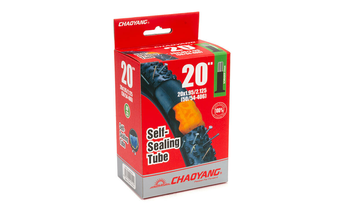 Велокамера CHAO YANG 20"x1.95/2.125 AV 33мм антипрокольная бутиловая