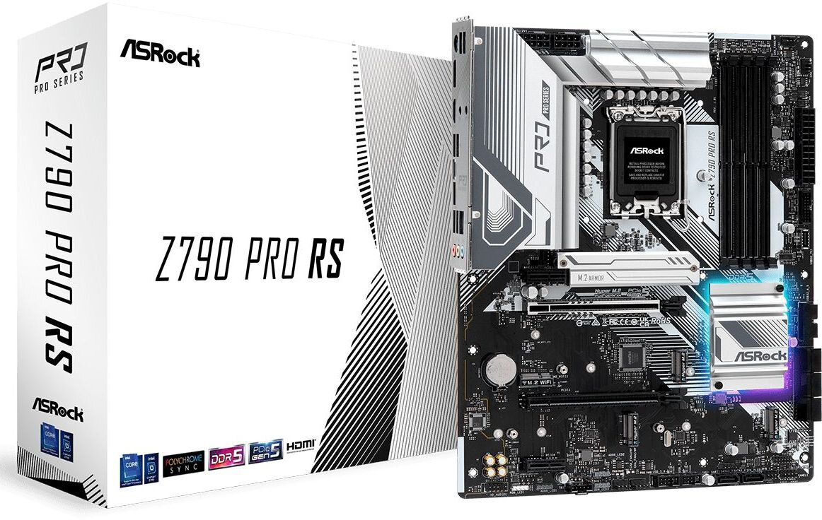 Материнская плата ASROCK Z790 PRO RS, LGA 1700, Intel Z790, ATX, Ret