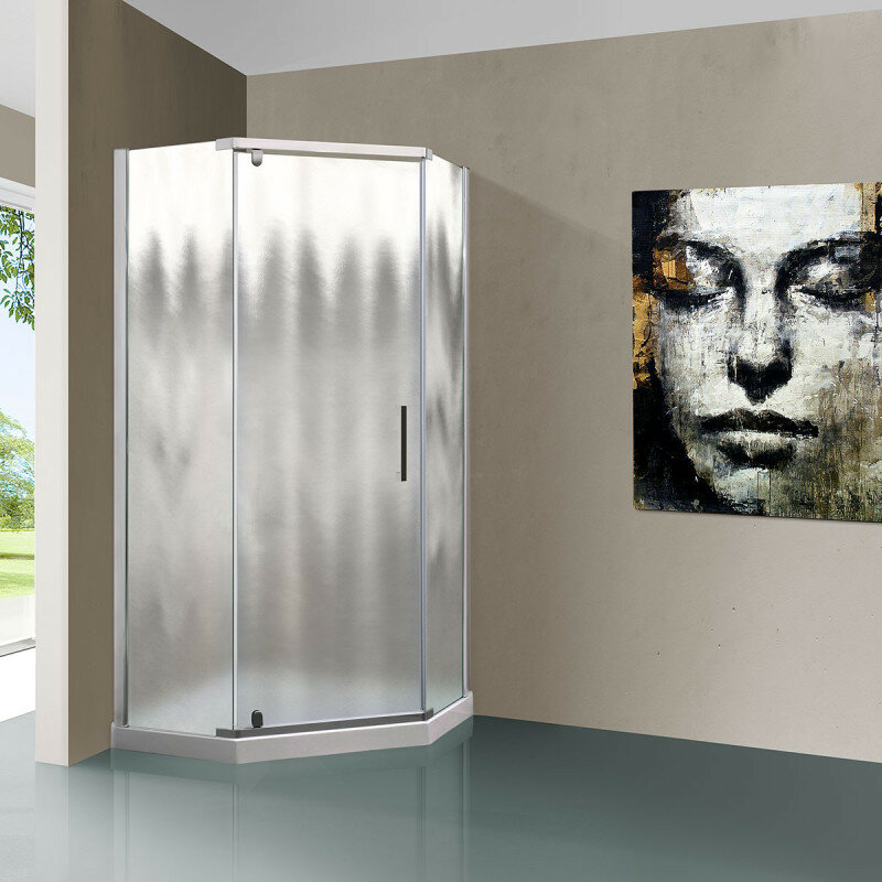 Душевой уголок 100×100 см Vincea Stresa VSP-1S100CH шиншилла