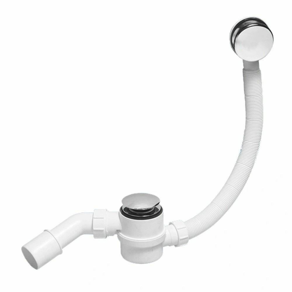 Сифон McAlpine для ванны регулируемый 1 1/2-40/50 с переливом, тип кнопка MRB12