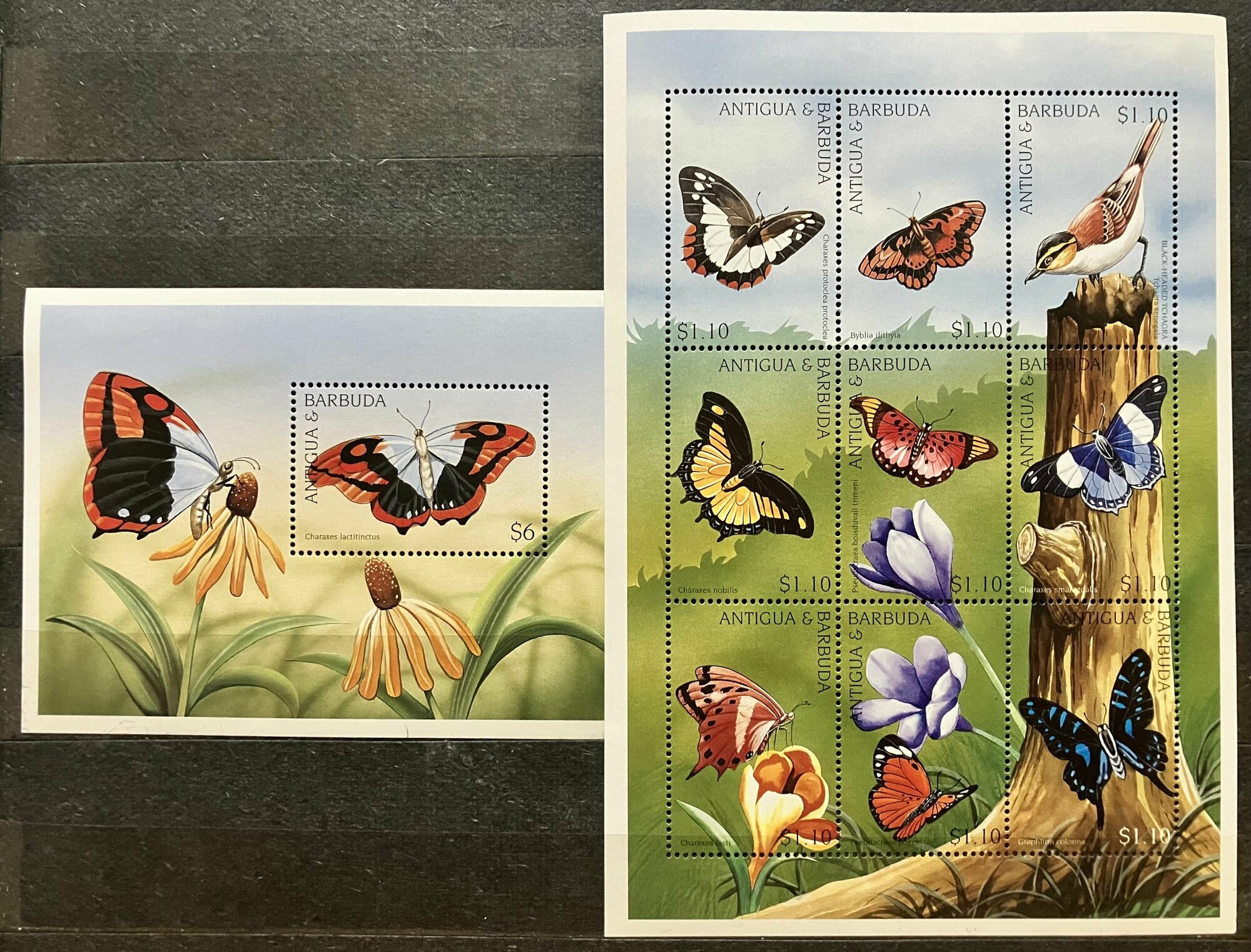 Антигуа и Барбуда 1997, Фауна. Бабочки