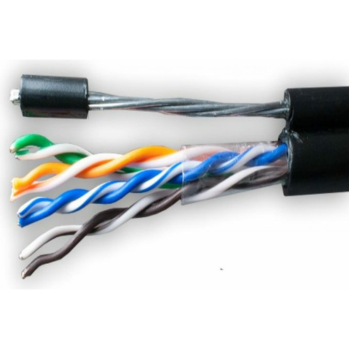 Витая пара Premium UTP Cat.5e 4x2x0,51 Cu PE Outdoor T-FG8 (трос) 305м SUPRLAN | код 01-0308-1 | супр (упак.305 м.)