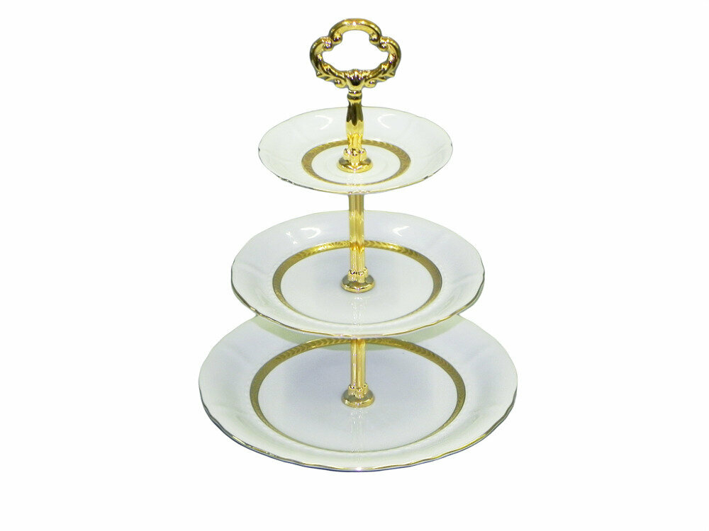 Горка 3 уровня Leander Соната "Золотой кант"