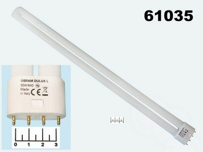 Лампа люминесцентная 55W 2G11 840 4000K белый Osram 4 контакта