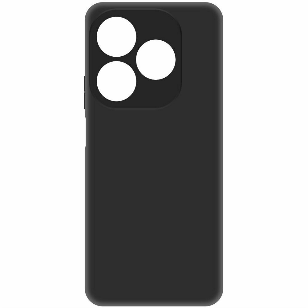 Чехол-накладка Krutoff Soft Case для TECNO Spark 20 черный, soft touch, силикон