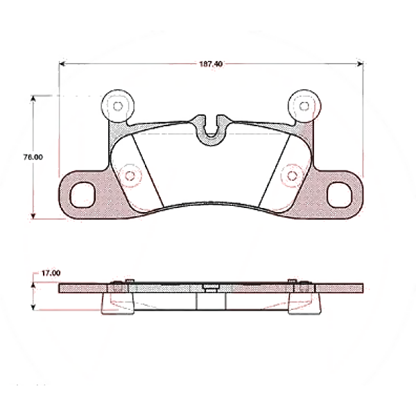 ZIMMERMANN 24721.170.1 (7P0698451 / 7P6698451 / 95835293900) комплект тормозных колодок, дисковый тормоз