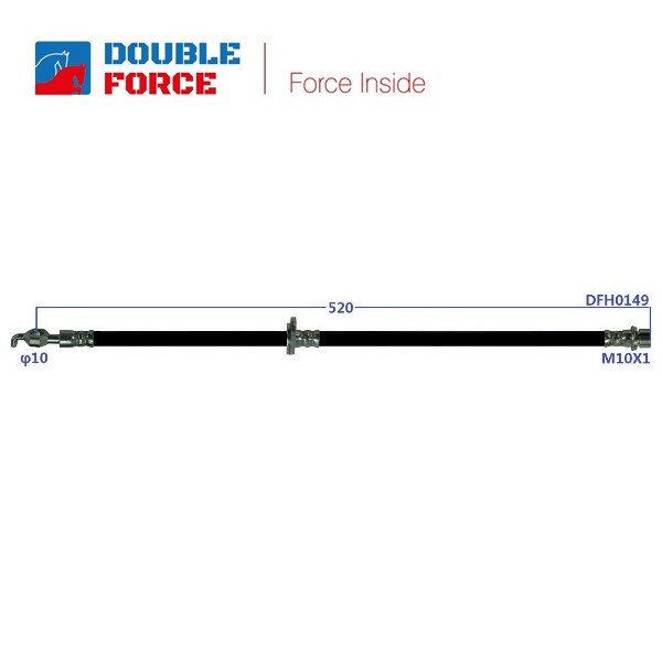 Шланг тормозной Double Force арт. DFH0149, ОЕМ номер 90947-02876