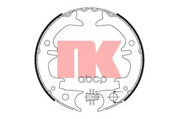 Колодки тормозные барабанные Toy Cam Carin 86-92 Nk арт. 2745651