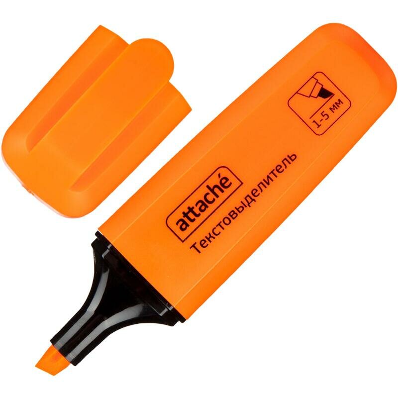Маркер-текстовыделитель Attache "Palette", 1-5 мм, оранжевый, HL6010