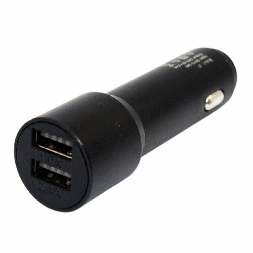 Разветвитель гнезда прикуривателя USB с 2-мя разьемами (черный)