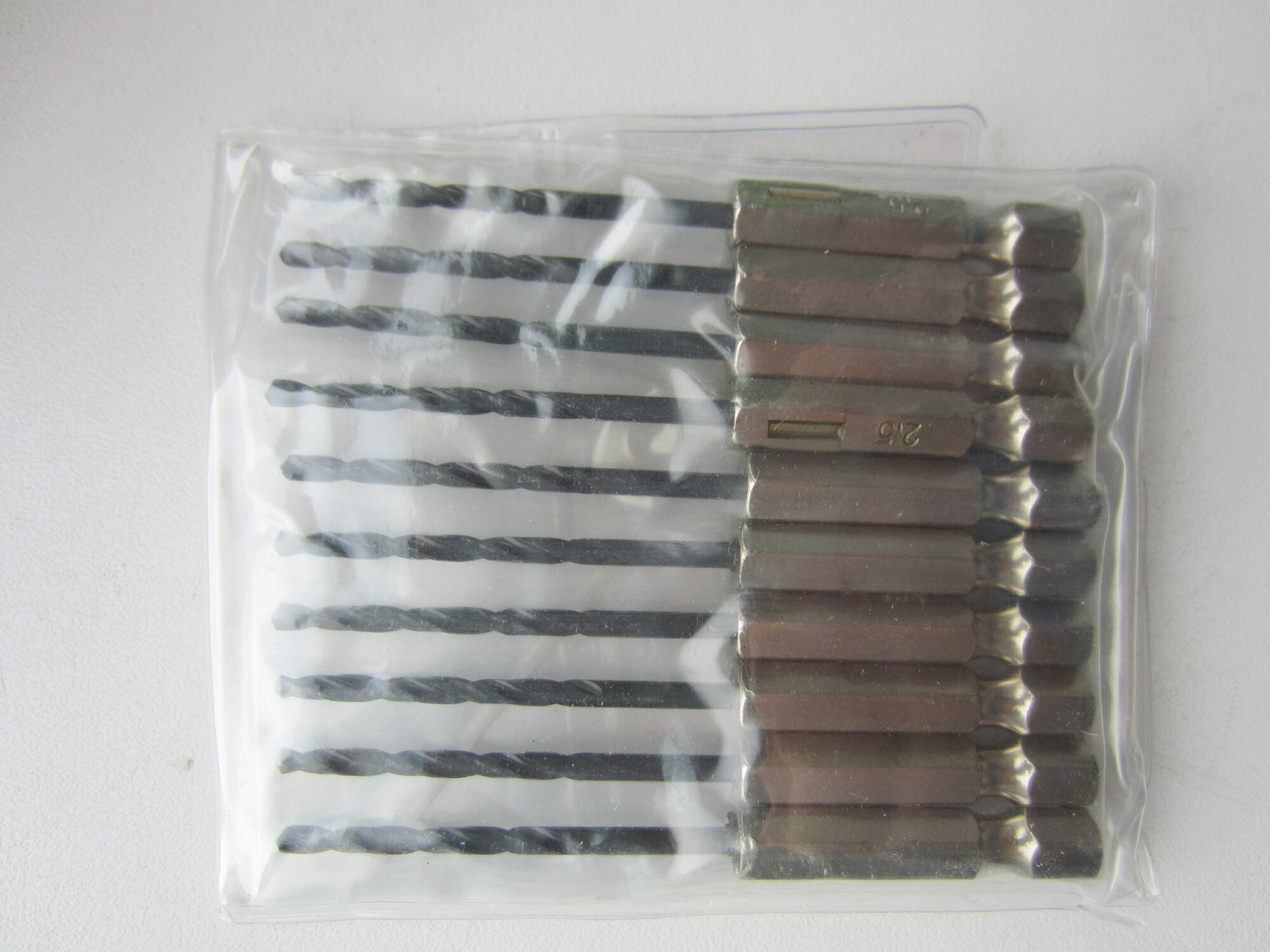 Сверло по металлу 2.5 мм (10шт) с шестигранным хвостовиком