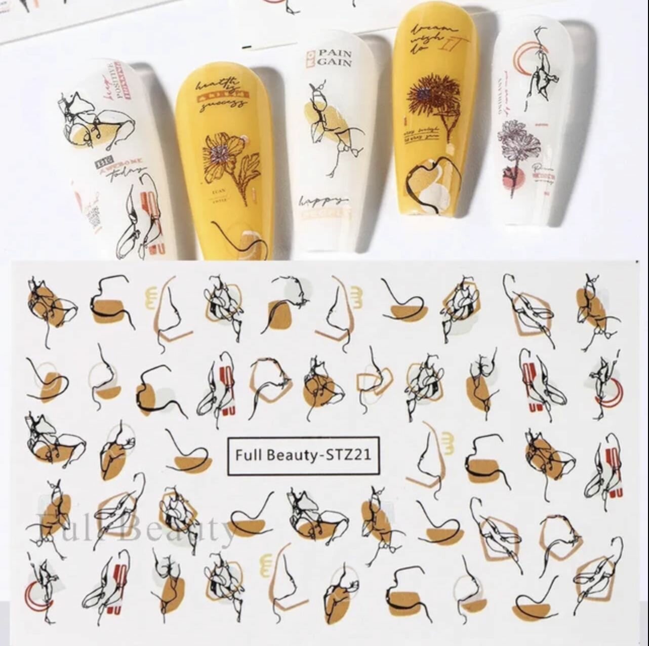 Наклейки, слайдеры для ногтей