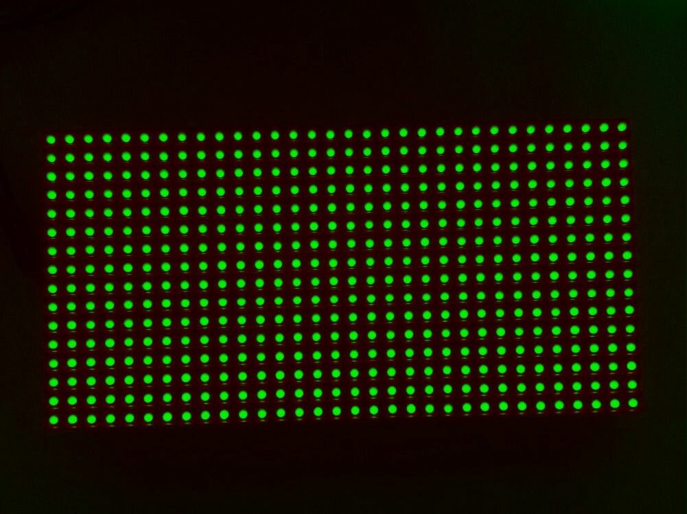 Светодиодный модуль LED зеленый для бегущей строки Р10 (SMD)