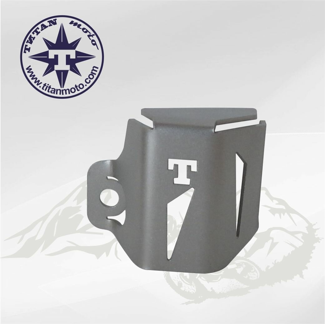 Защита заднего тормозного бачка BMW F800GS, F700GS. Серебристый