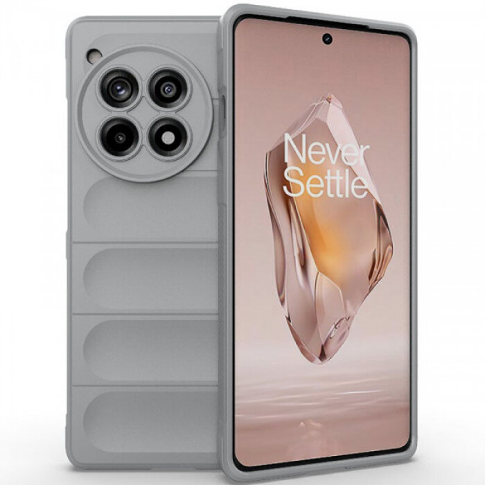 Flex Silicone Противоударный чехол для OnePlus 12R / Ace 3 с защитой камеры и микрофиброй