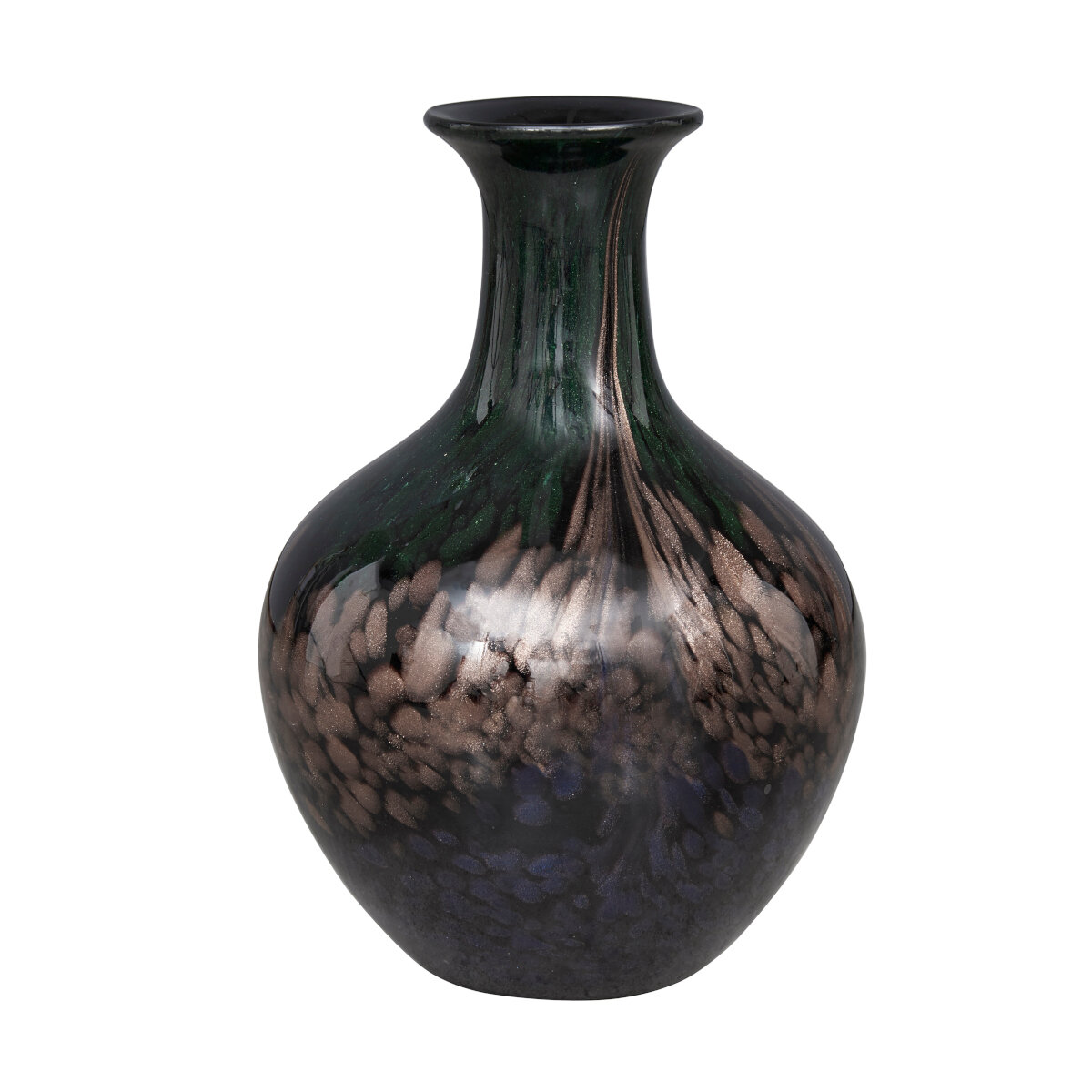 Стеклянная ваза для цветов Gipfel Dallas 43159 30х21 см, черная