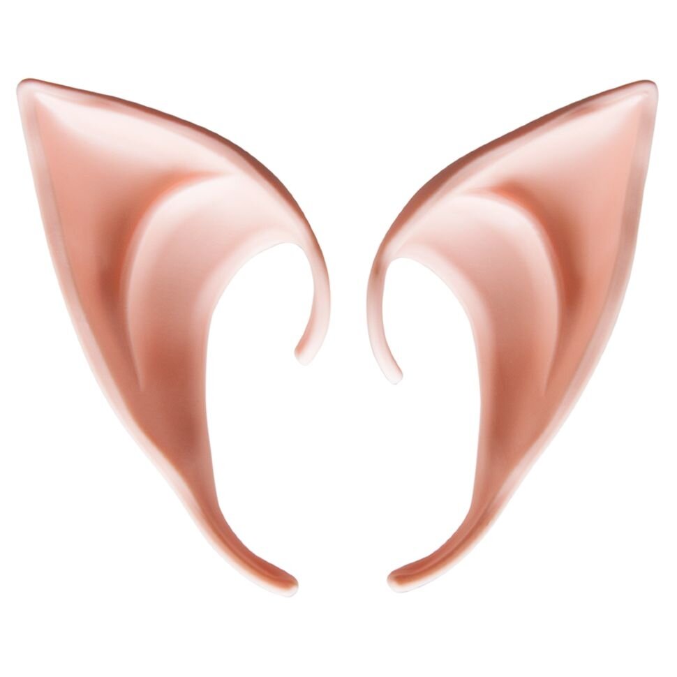 Уши эльфа, короткие, Розовый, 9,5 см, 1 шт.