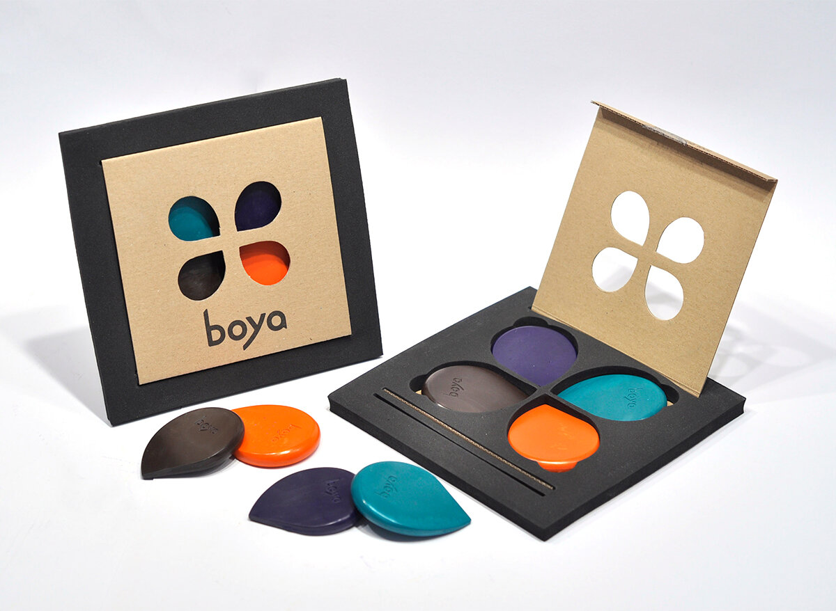 Пастель восковая для рисования Boya, набор мелков 16 х 16 см разноцветные BOYA d.o.o. 4 SET/SECONDARY