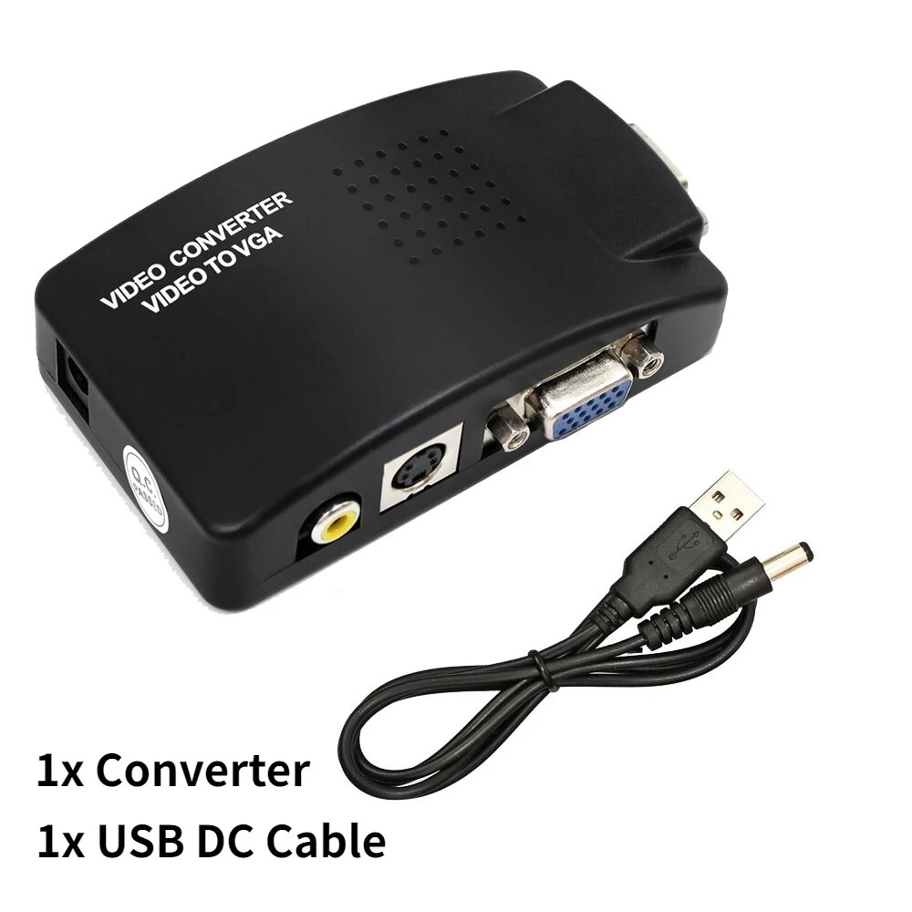 AV VGA Конвертер With DC Cable