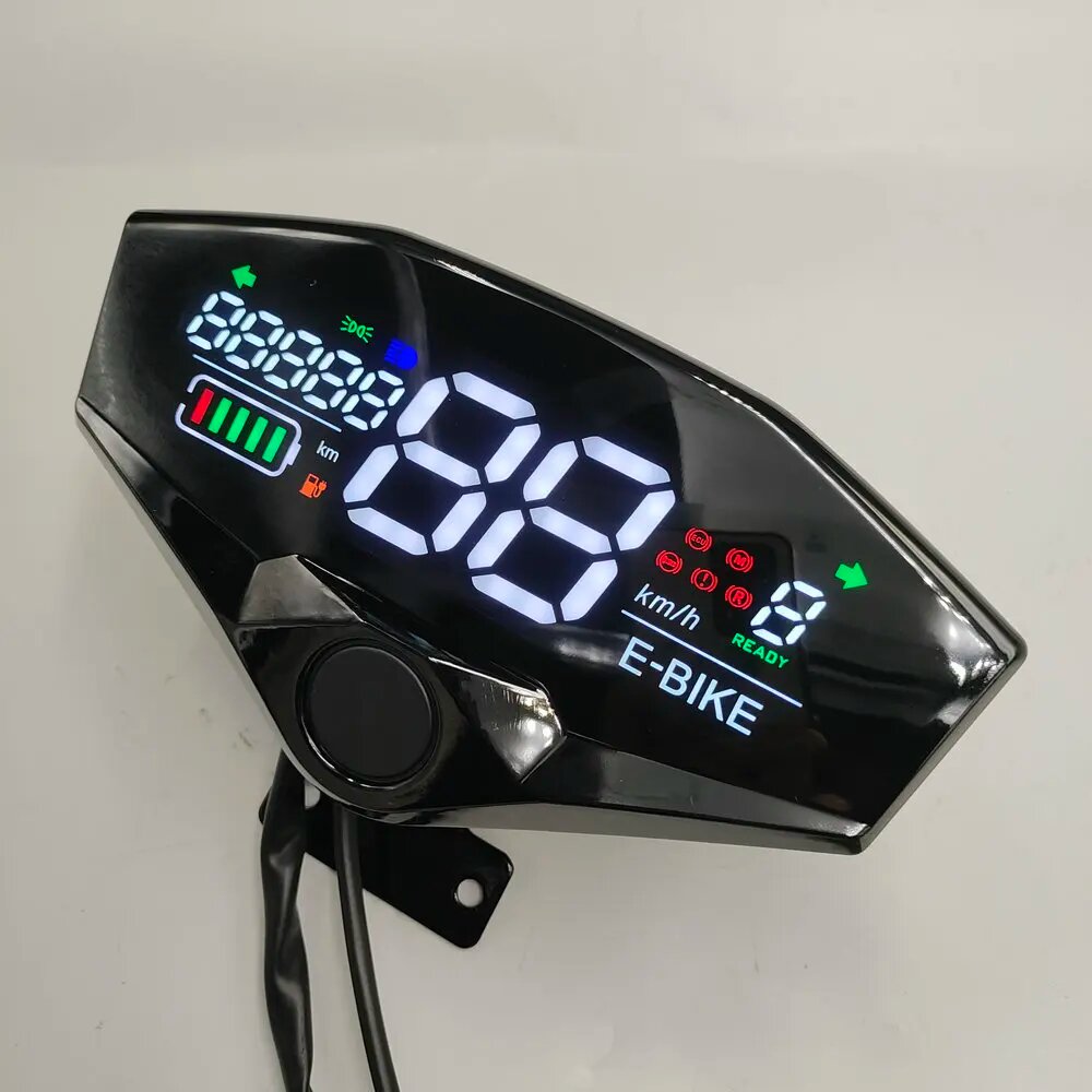 Дисплей для электрического велосипеда, скутера, трицикла, спидометра, 48 В, 60 в, 72 в, 84 в, 96 в, основной инструмент, запчасти для переоборудования мотоцикла 48v60v72vWITHMOUNT