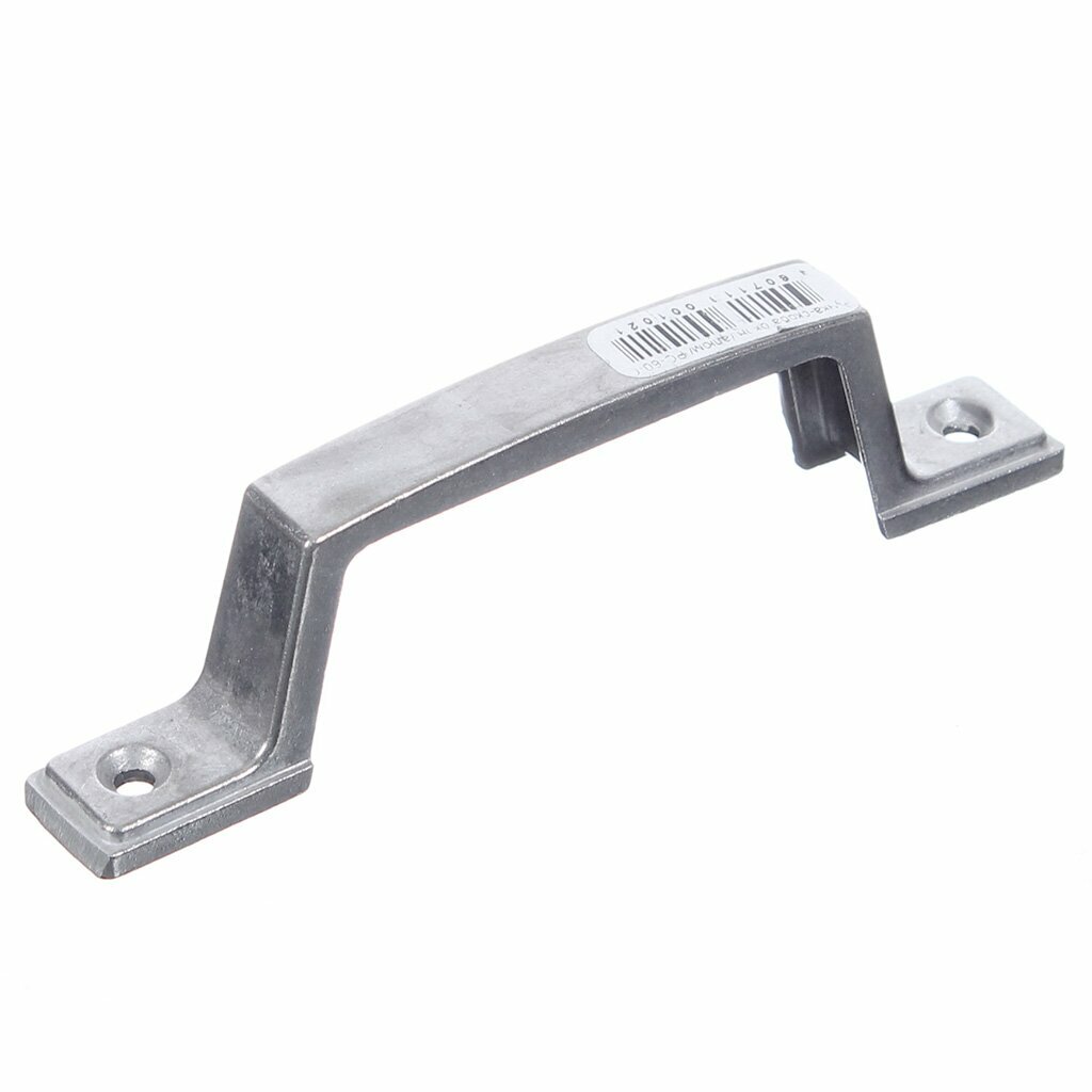 Ручка дверная скоба алюминиевая, модель РС-60, серебристая, стационарная, 1 шт, Россия