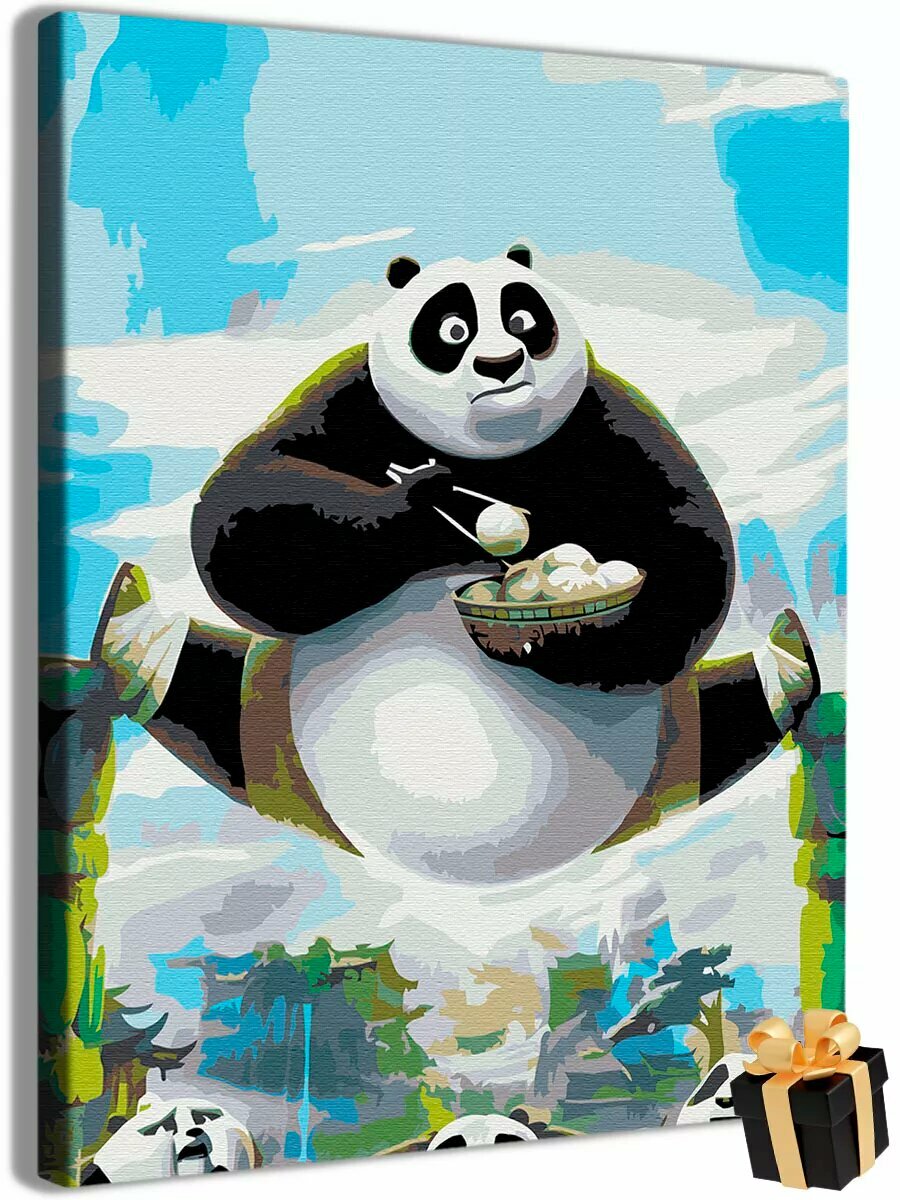 Картина по номерам Кунгфу Панда