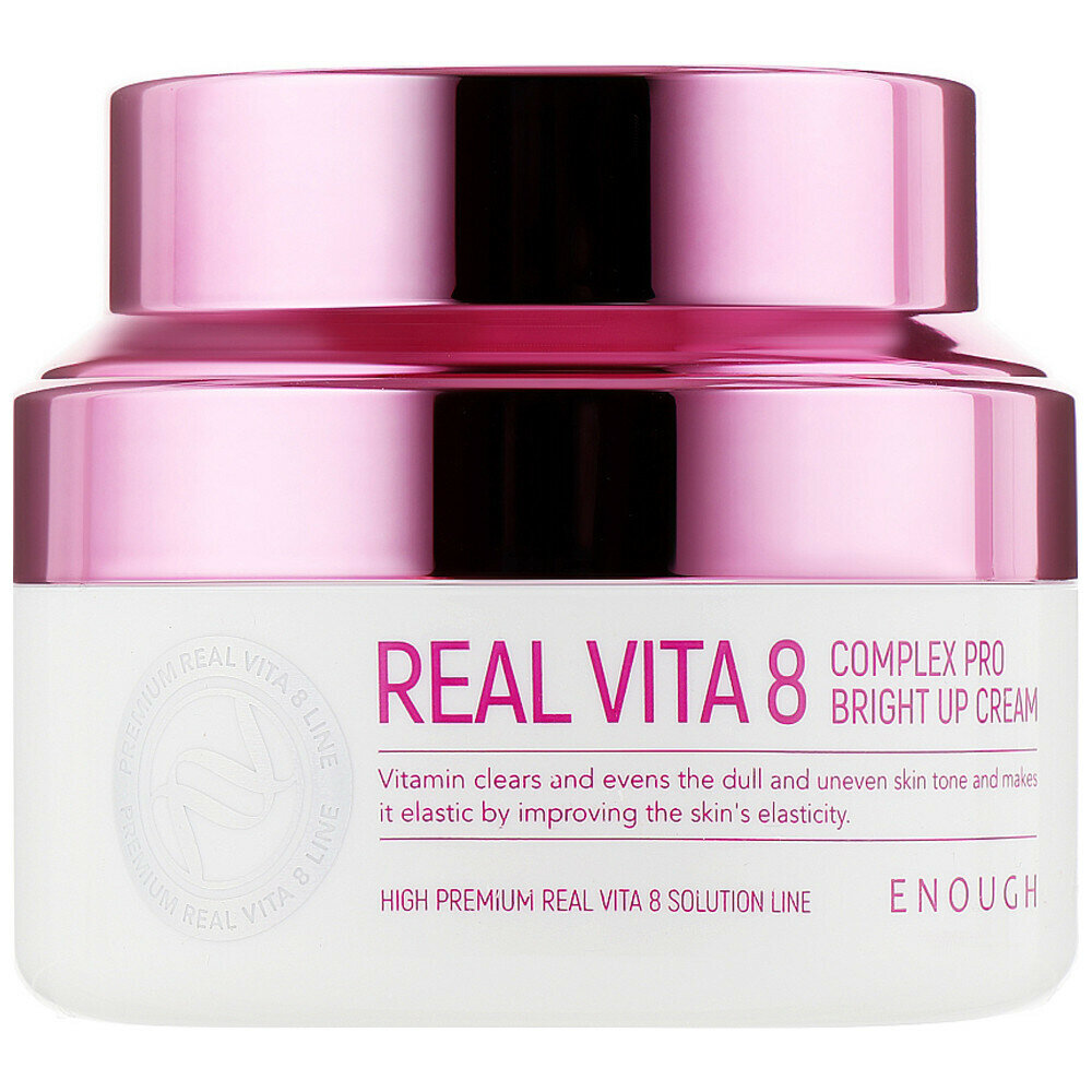 ENOUGH Real Vita 8 Complex Pro Bright up Cream / Питательный крем для лица с 8 витаминами, 50 мл.
