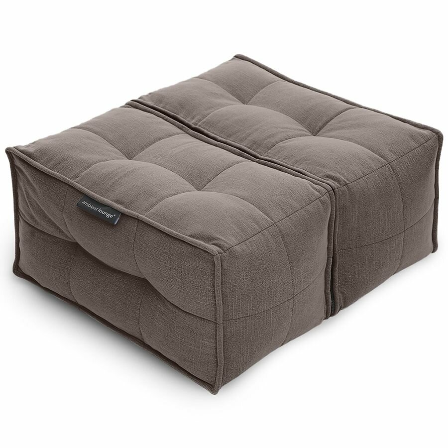 Оттоманка для ног к модульному дивану aLounge - Twin Ottoman - Hot Chocolate (шенилл, шоколадный) - возможность собрать диван под свой размер