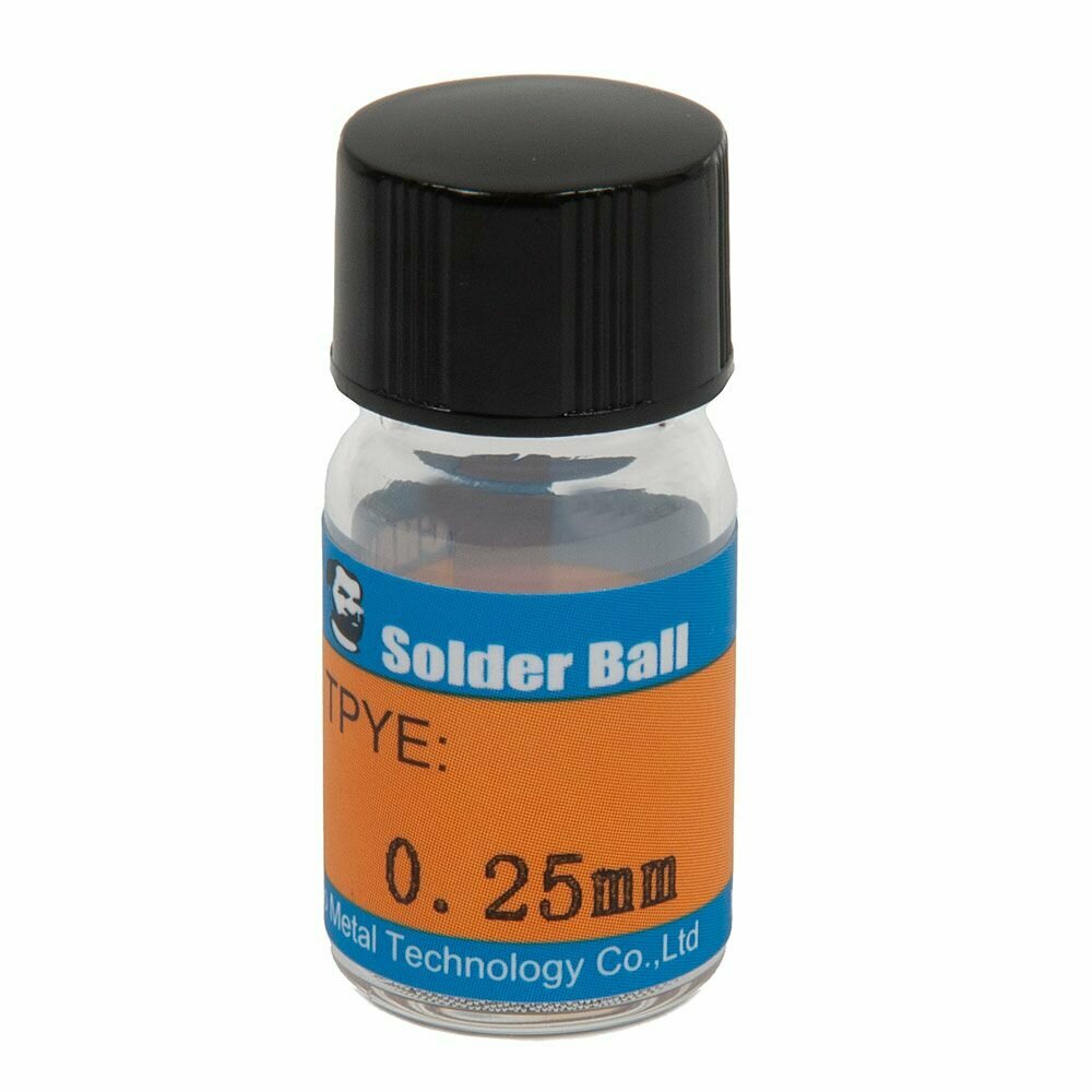 Шарики для реболлинга BGA микросхем Mechanic, диаметр 0.25 мм, 10000 штук