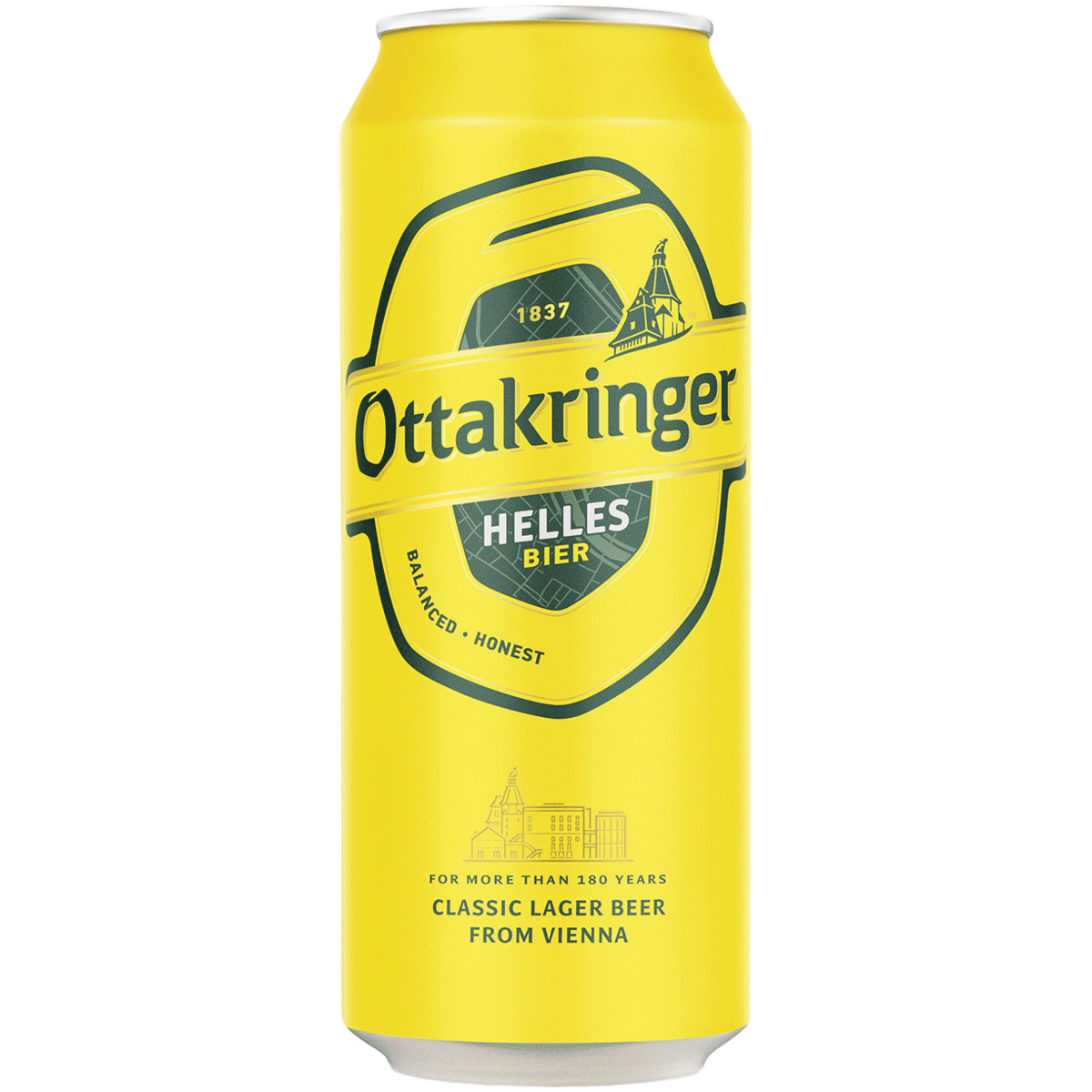 Пиво "Ottakringer" Helles, светлое, немецкий лагер, 0,5 л ж/б