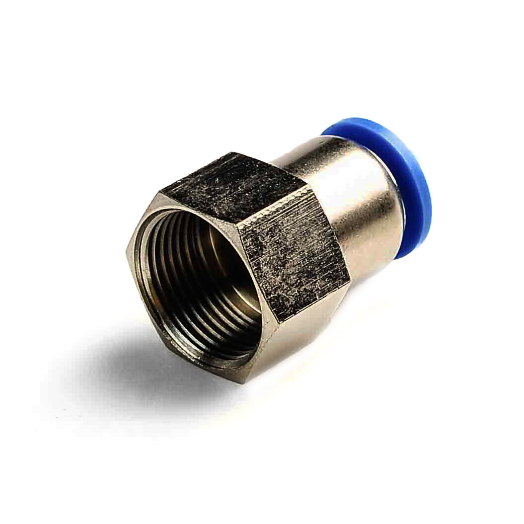 Фитинг быстросъемный мама никель 12*8 мм - резьба 1/4