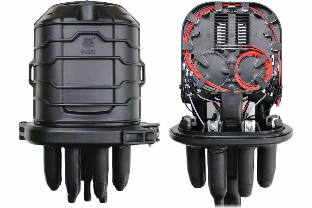 KSC LIGHT PON ОМТ-КС M48 муфта оптическая тупиковая термоусаживаемая до 48 ОВ KSC-OMTKS-M48