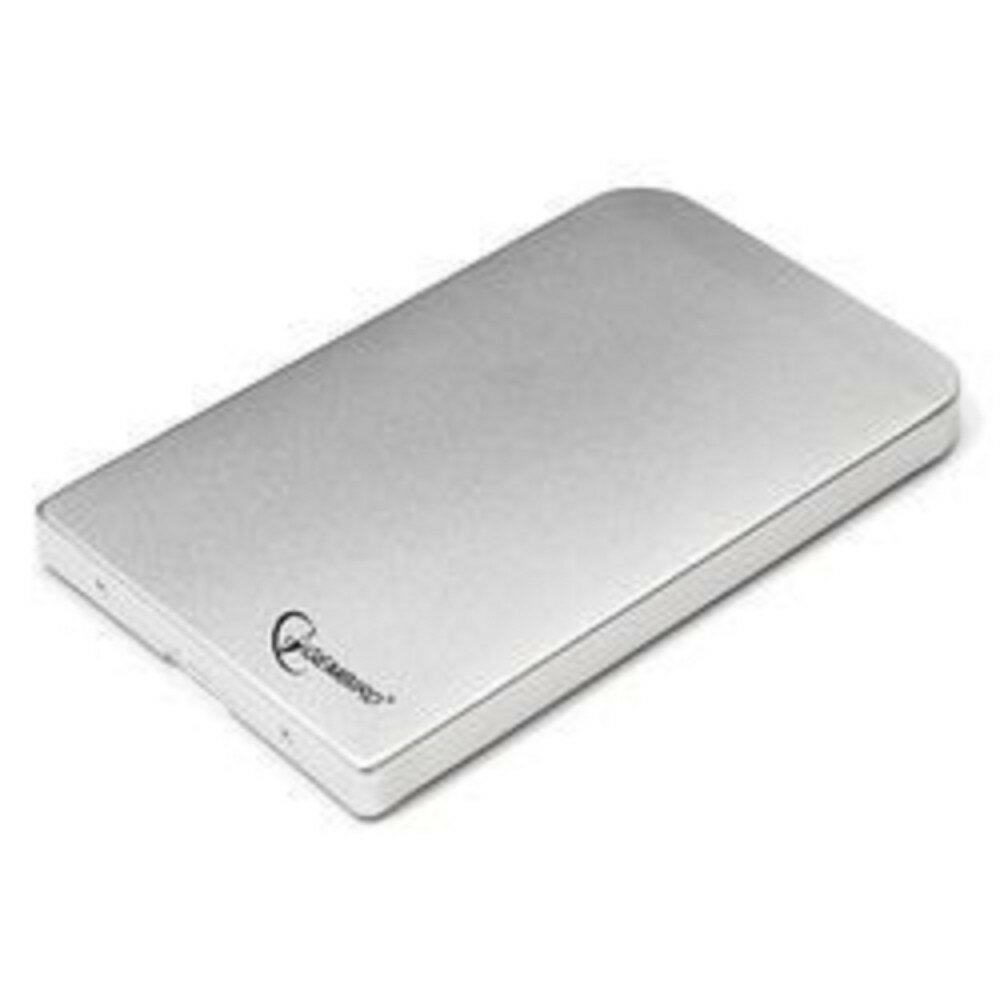Gembird Контейнер для HDD EE2-U2S-41-S Внешний корпус 2.5" EE2-U2S-41, серебро, USB 2.0, SATA, металл