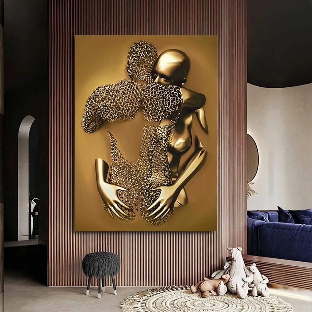 Картина в спальню над кроватью абстракция, 3d картина, 50х70 см.