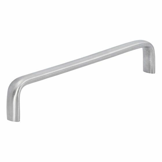 Ручка мебельная рейлинг SIRO 1530-166N1 finely brushed stainless steel, шт