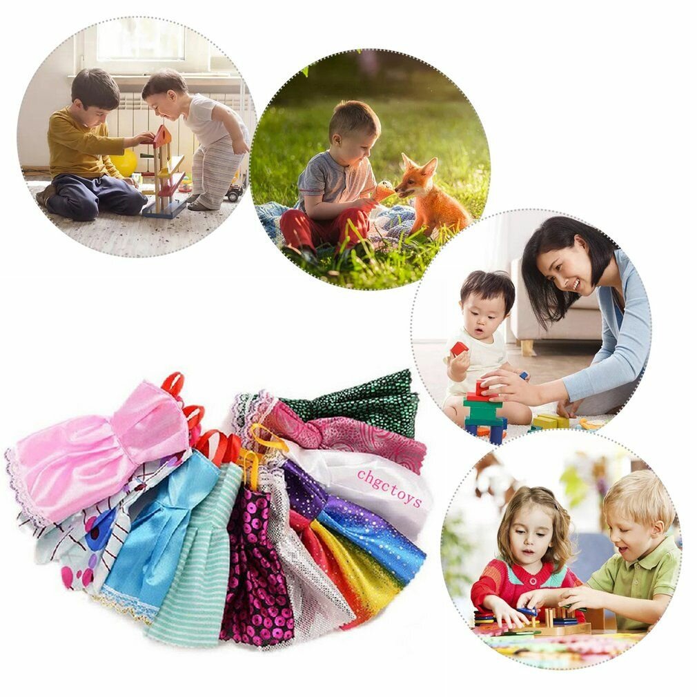 Набор из 35 предметовНабор одежды для куклы Barbie, аксессуары обувь платья(Подробности см. в описании)