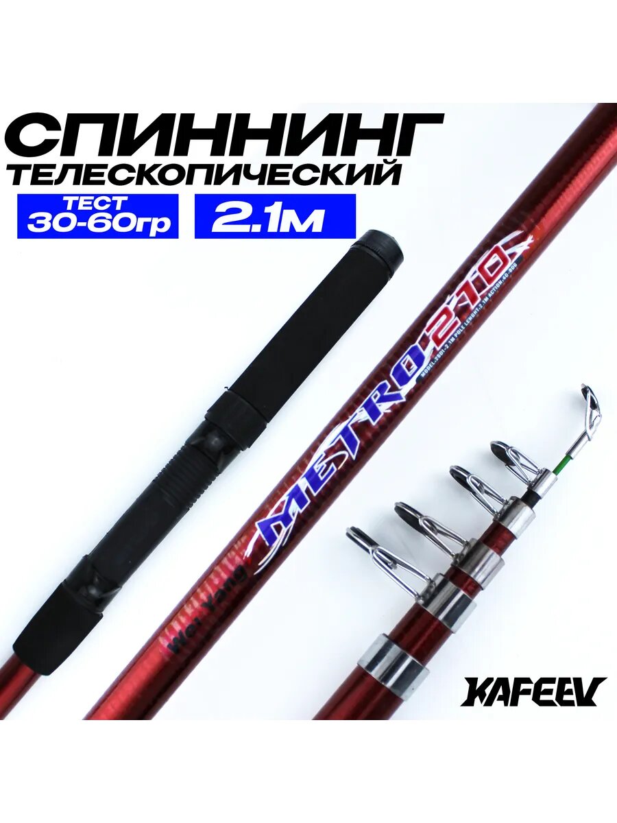 Удочка телескопическая MIRACLE-FISH 210 см