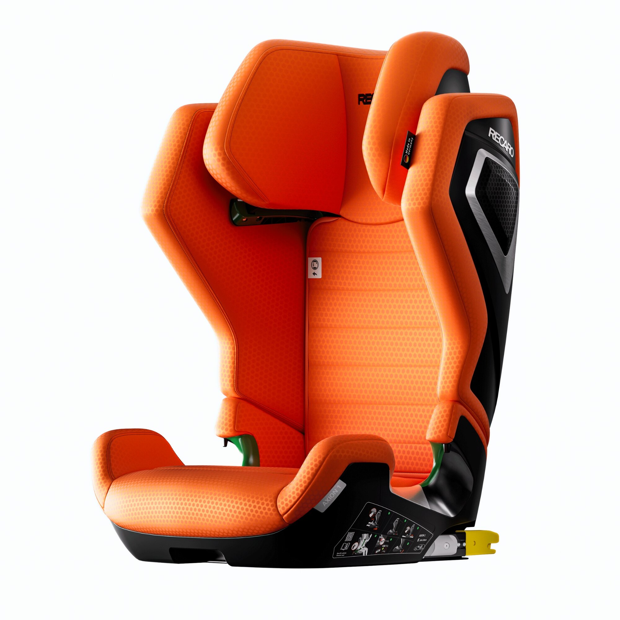 Детское автокресло Recaro Axion 1 Vibrant Orange, группа 2/3 (от 15 до 36 кг), рост от 100 до 150 см