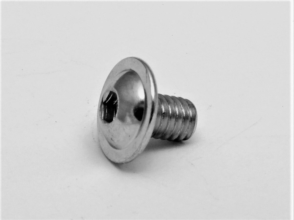 Винт с полукругл. гол, с буртом и вн. шестигр, А2, М4х6 ISO 7380-2, L44 / 30 шт / соберизавод