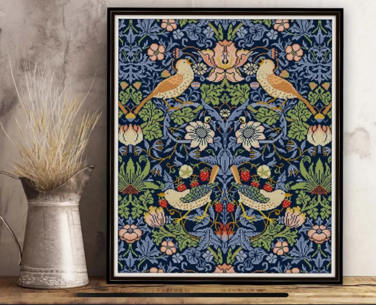 Схема для вышивки крестом «William Morris. Птицы»