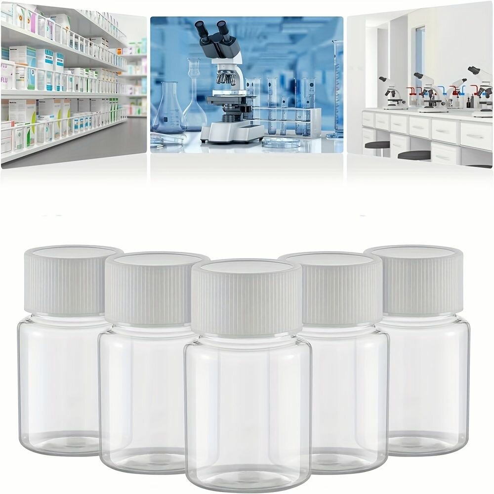 30 мл. набор 6 шт. Пустая пластиковая бутылка, контейнер с твердым уплотнением