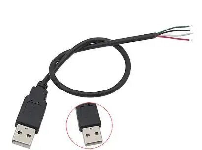 USB кабель питания 4 p Male, 2.0A, 0.25 м