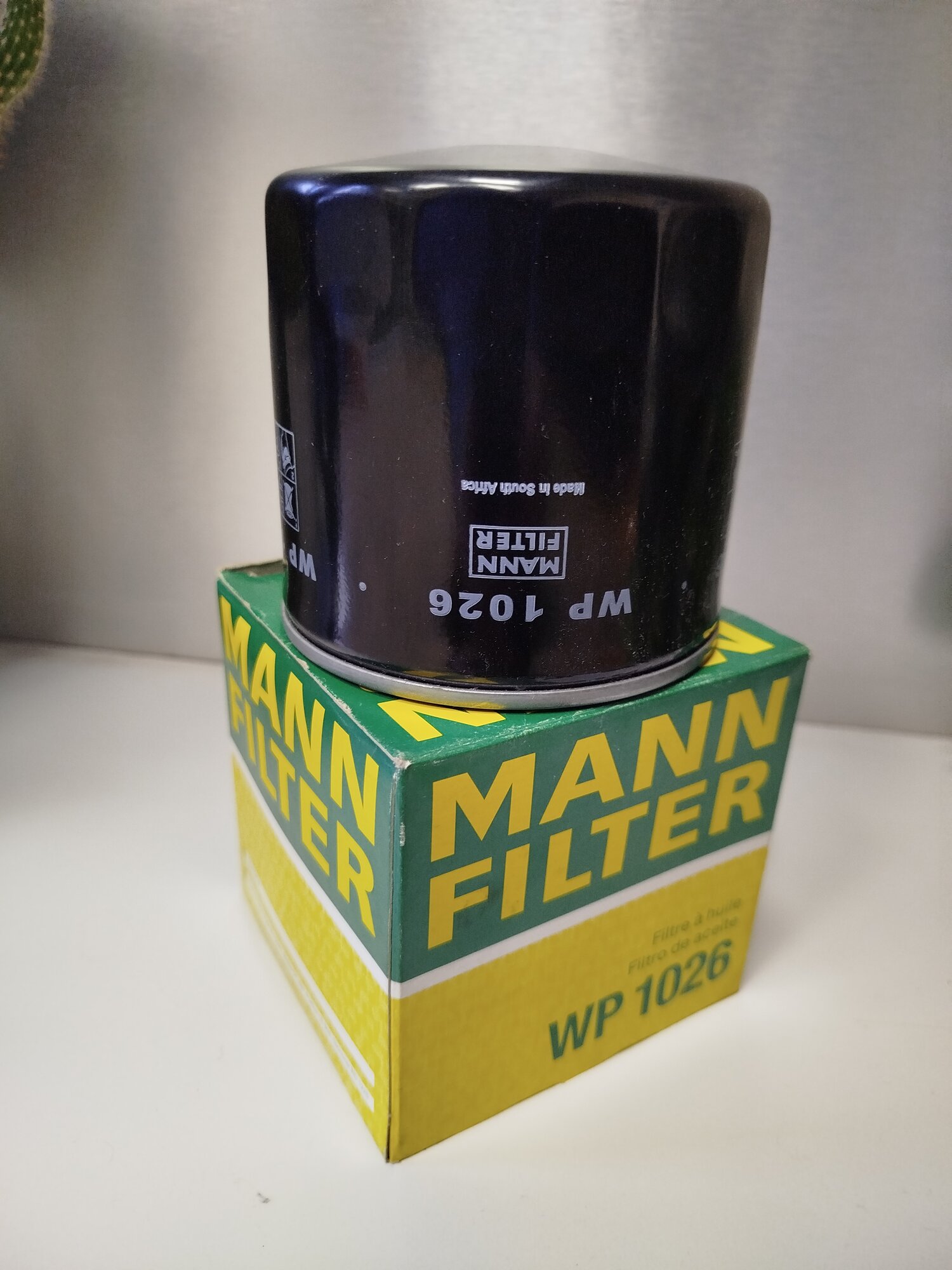 Фильтр масленый Mann Filter WP1026, для дизельных двигателей Toyota