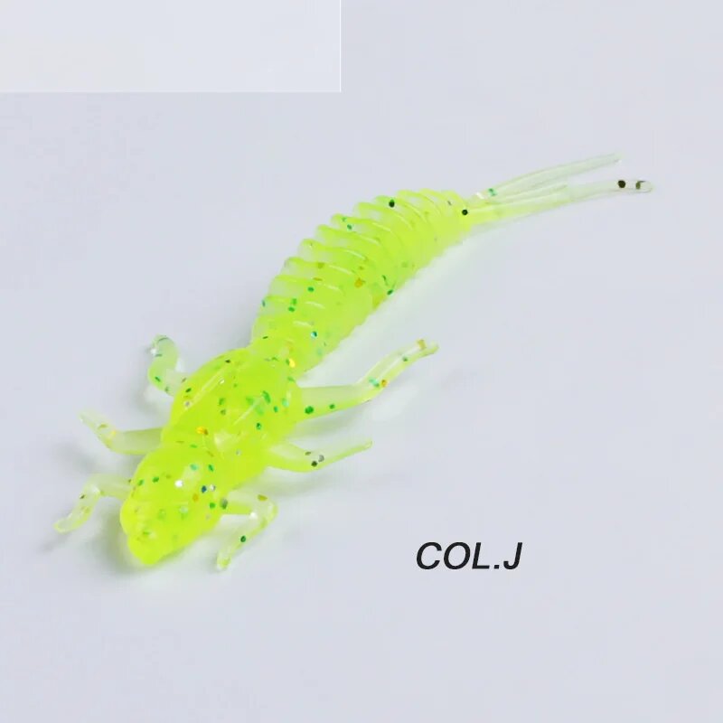 Мягкие приманки для личинки стрекозы 60 мм, 10 шт. J