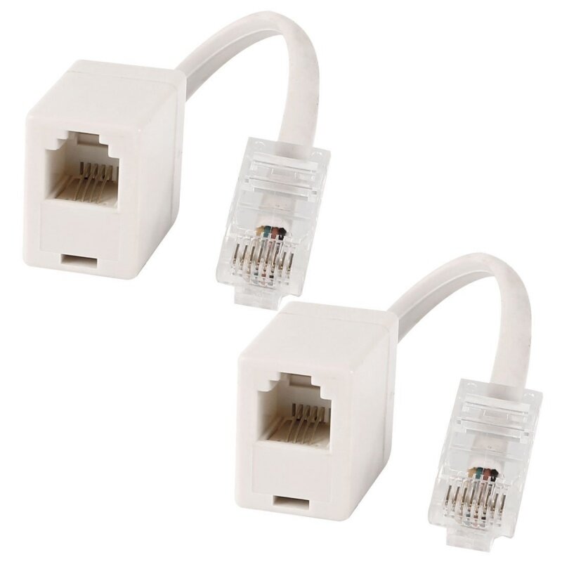Гнезда 8P4C / RJ45 штекер RJ11 6P4C на гнездо M / F адаптер телефонный Ethernet