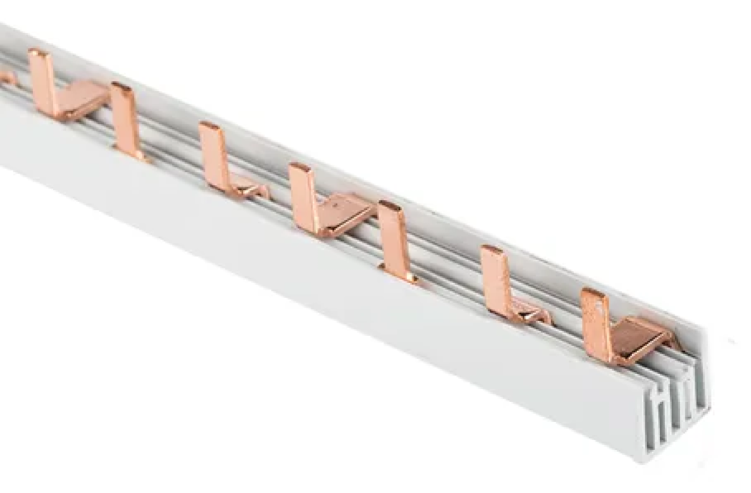 Шина соединительная EKF / ЕКФ PROxima PIN медь, штырь, 1м, 54 модуля 3 фазы, 63А, 4кВ