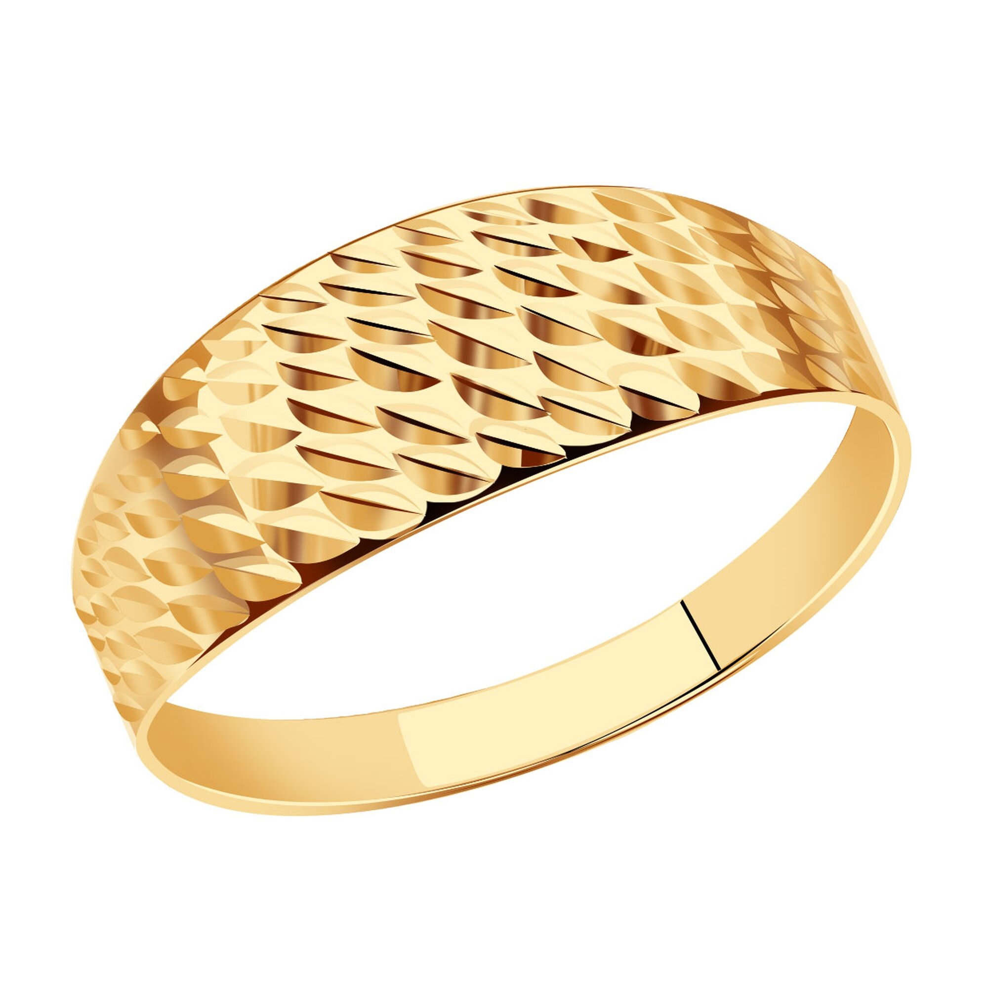 Кольцо, красное золото, 585 проба